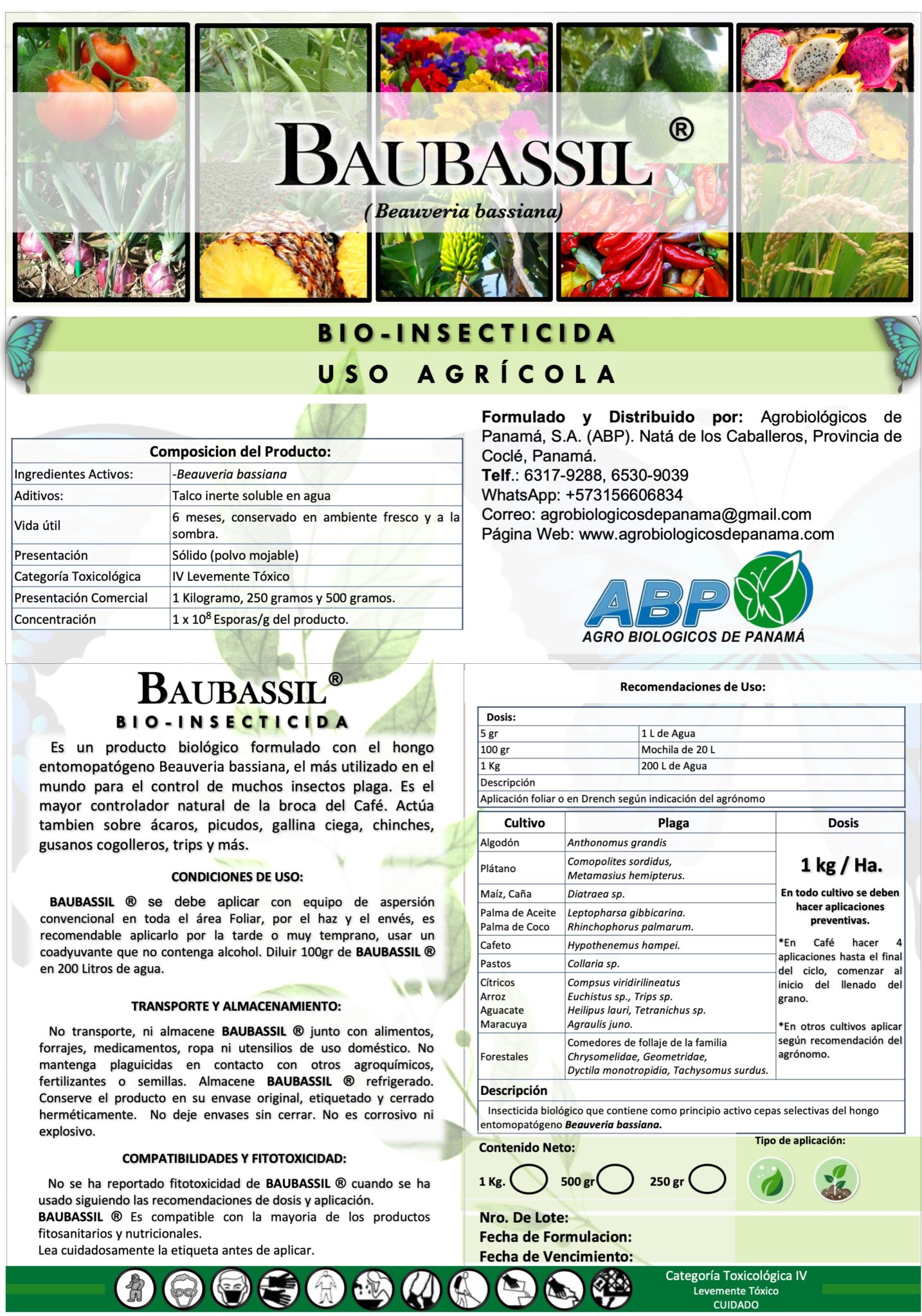 Bio-Insecticida BAUBASSIL – AgroBiologicos de Panama – BioInsecticidas ...
